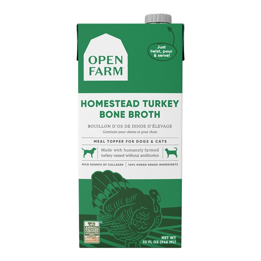 Open Farm - Bone Broth 32 oz - Turkey | Fetched-Up | Pet Supplies