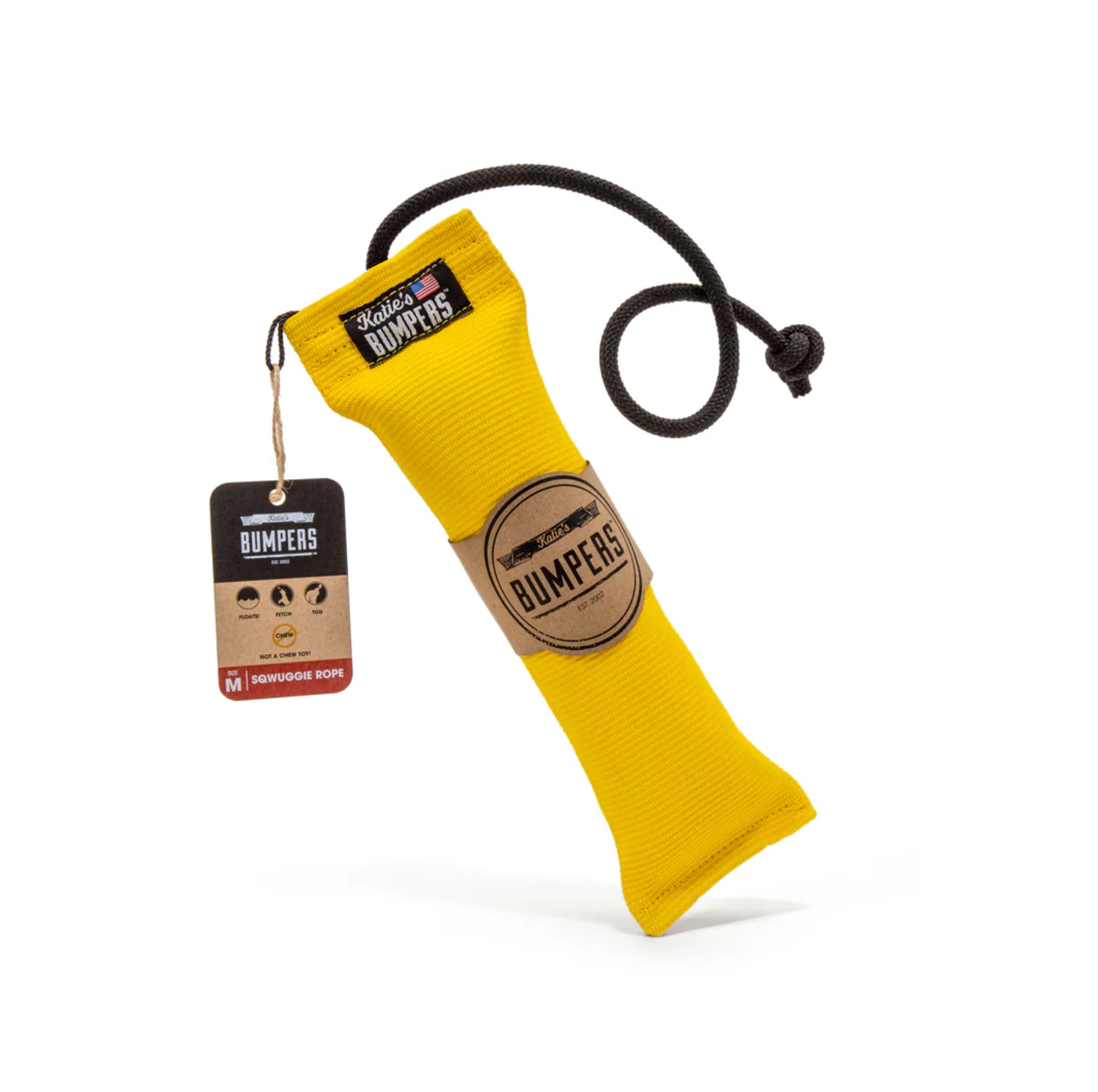 Katie's Bumpers - Sqwuggie Rope 11"- Orange | Fetched-Up | Pet Supplies